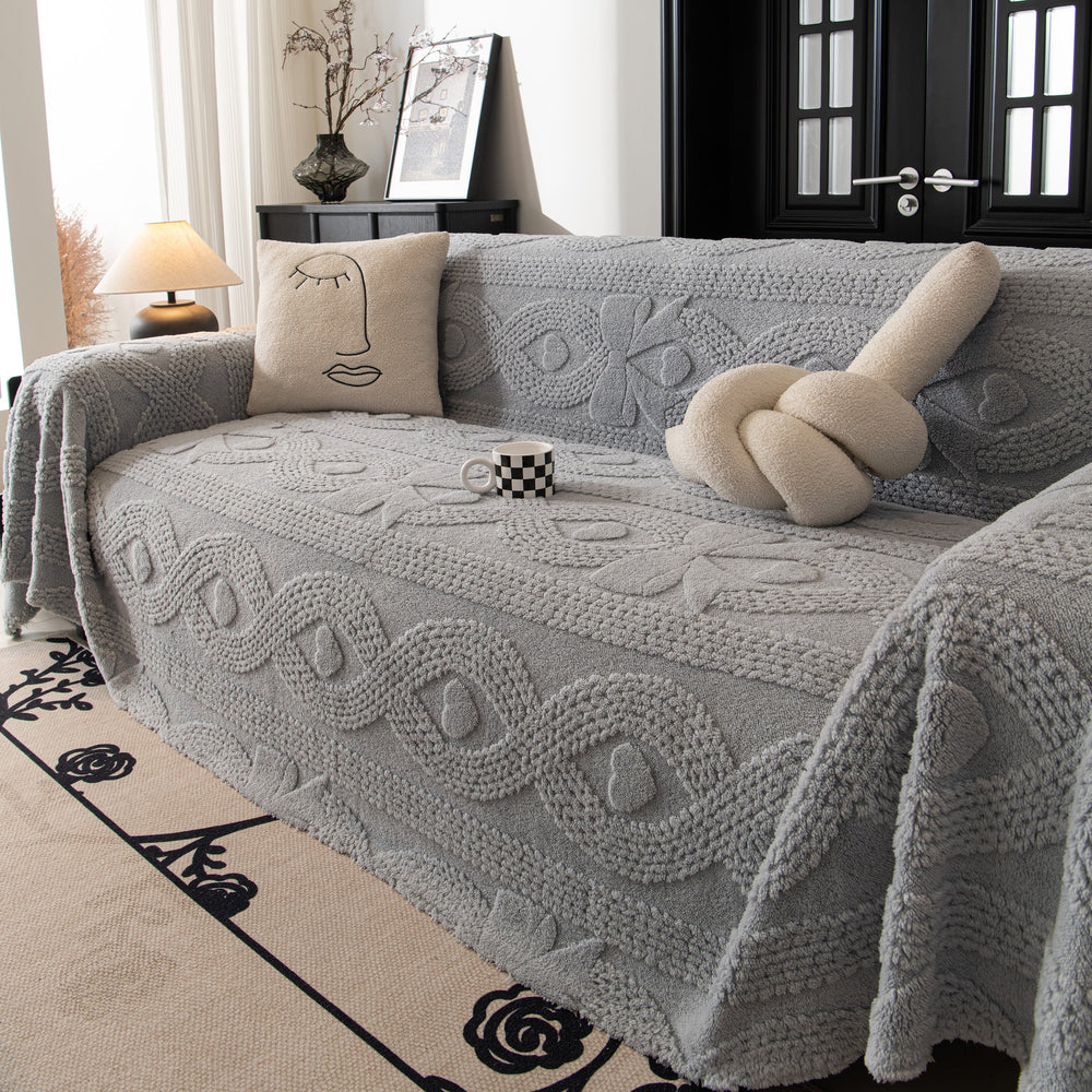 Soft Plush Fleece Throw Blanket for Couch Solid Cute Warm Couch Cover