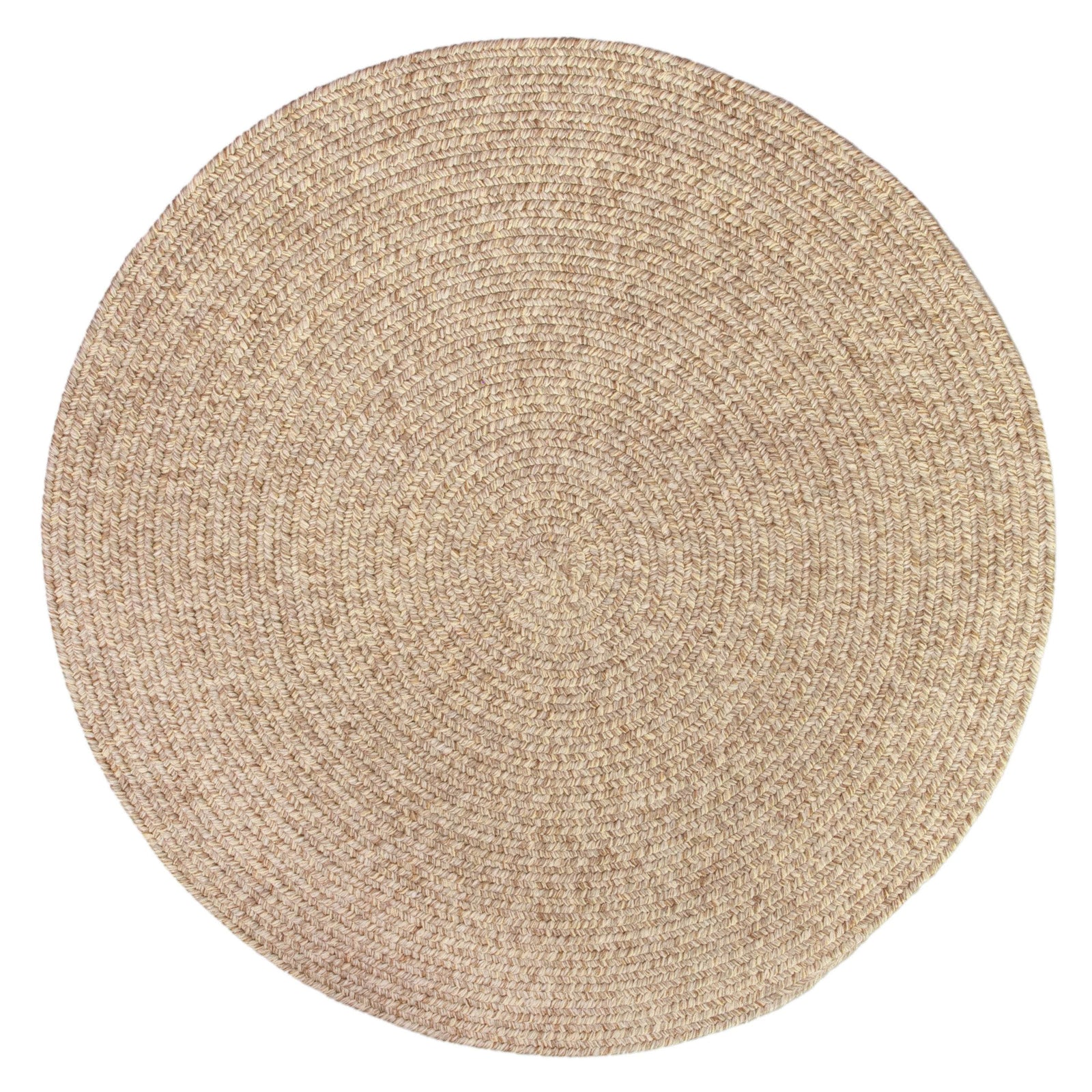 Beige Farmhouse Rug - Washable Indoor/Outdoor -Primitive Braided Rugs