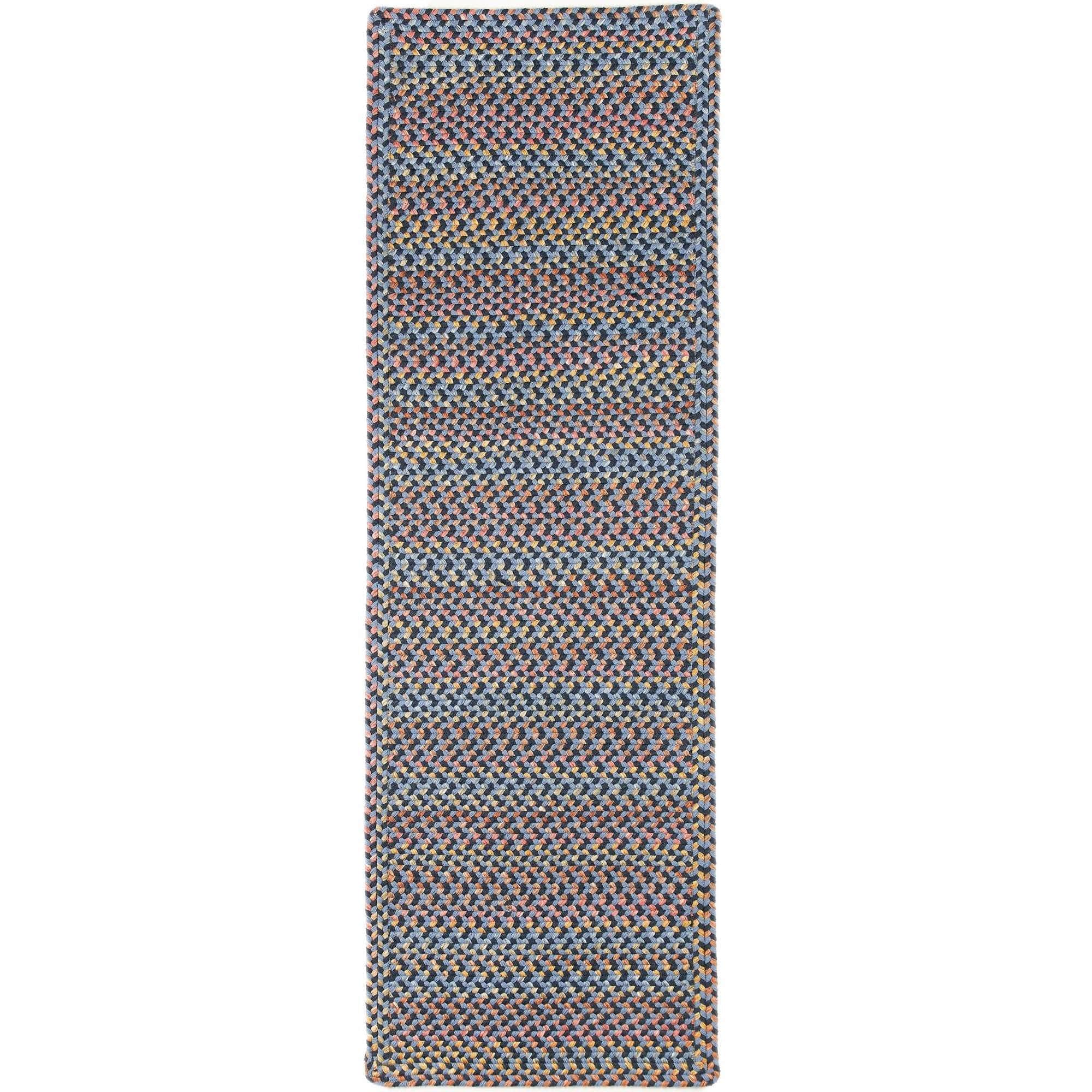 Sanford Rustic Braided Rug -Indigo Multi