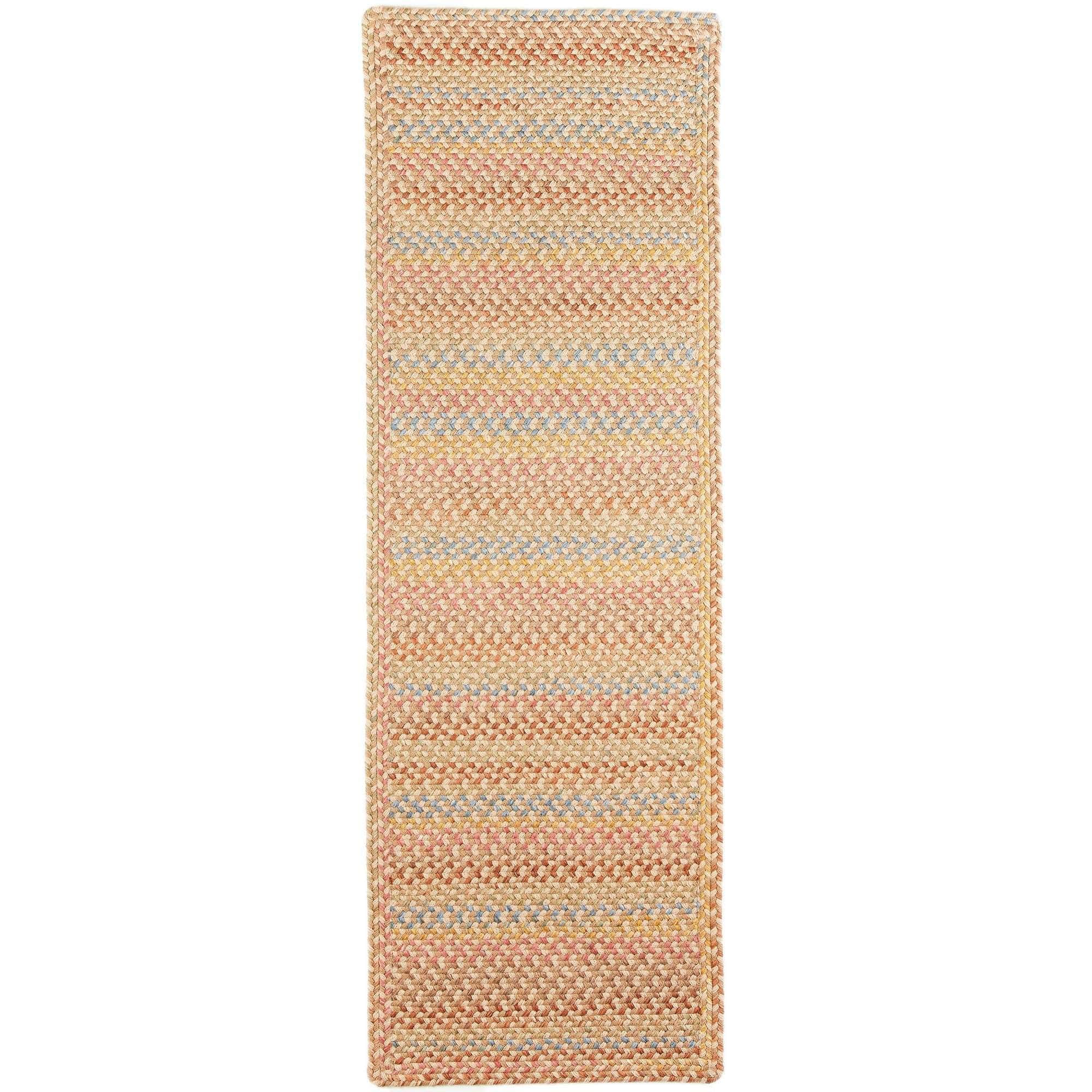 Sanford Rustic Braided Rug -Khaki Multi