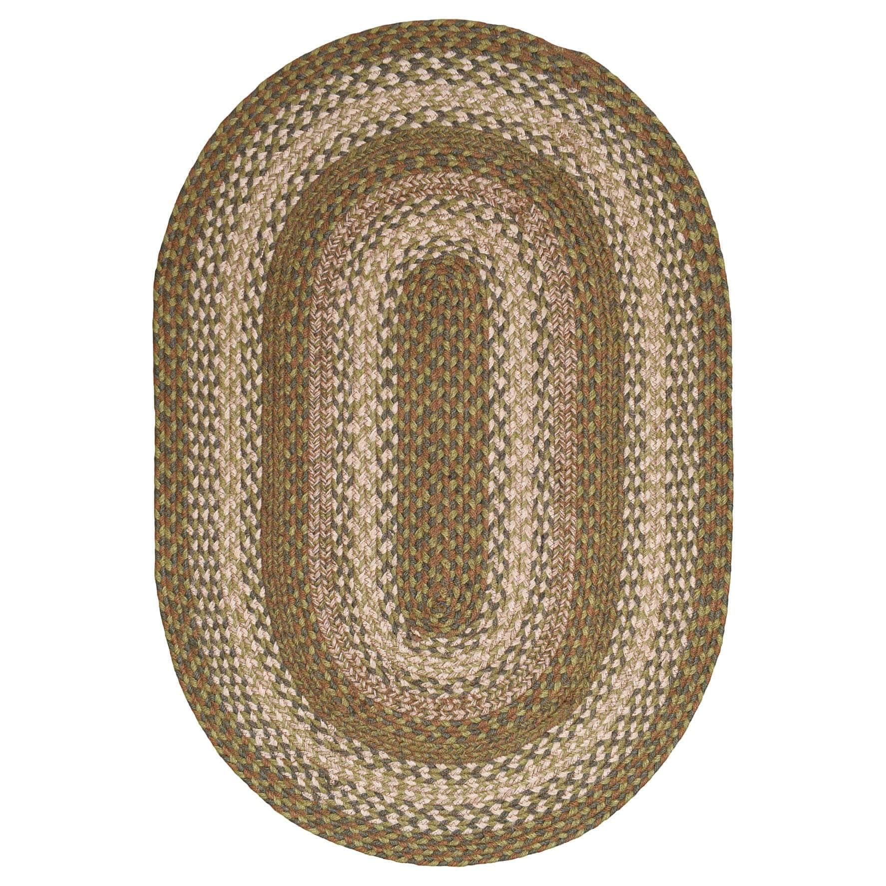 Green Rustic Farmhouse Jute Rug